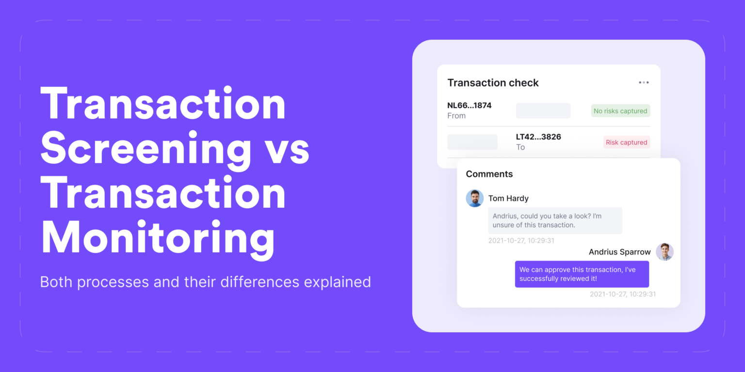 Transaction Screening vs Transaction Monitoring [AML Guide] - iDenfy