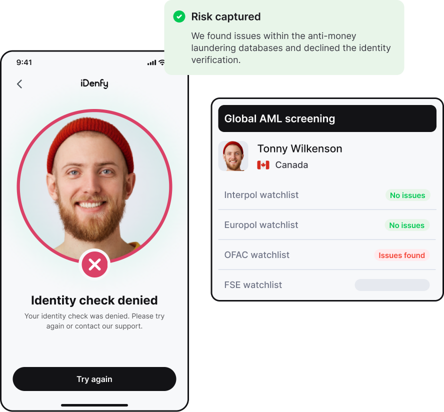 AML Screening & Ongoing Monitoring Software iDenfy