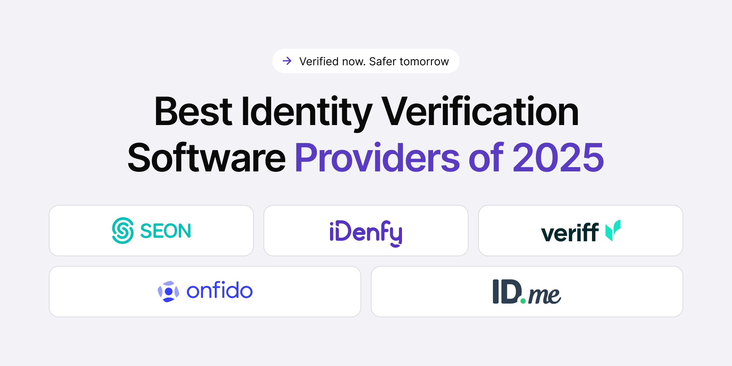 Best Identity Verification Software Providers 2025 - iDenfy